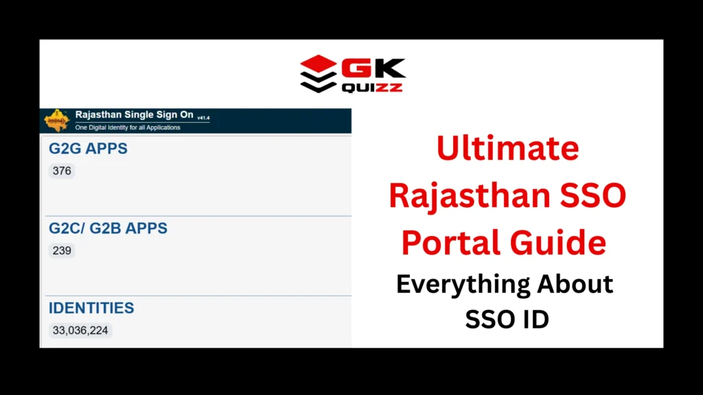 Ultimate Rajasthan SSO ID Guide — Everything About SSO ID - gkquizz.in